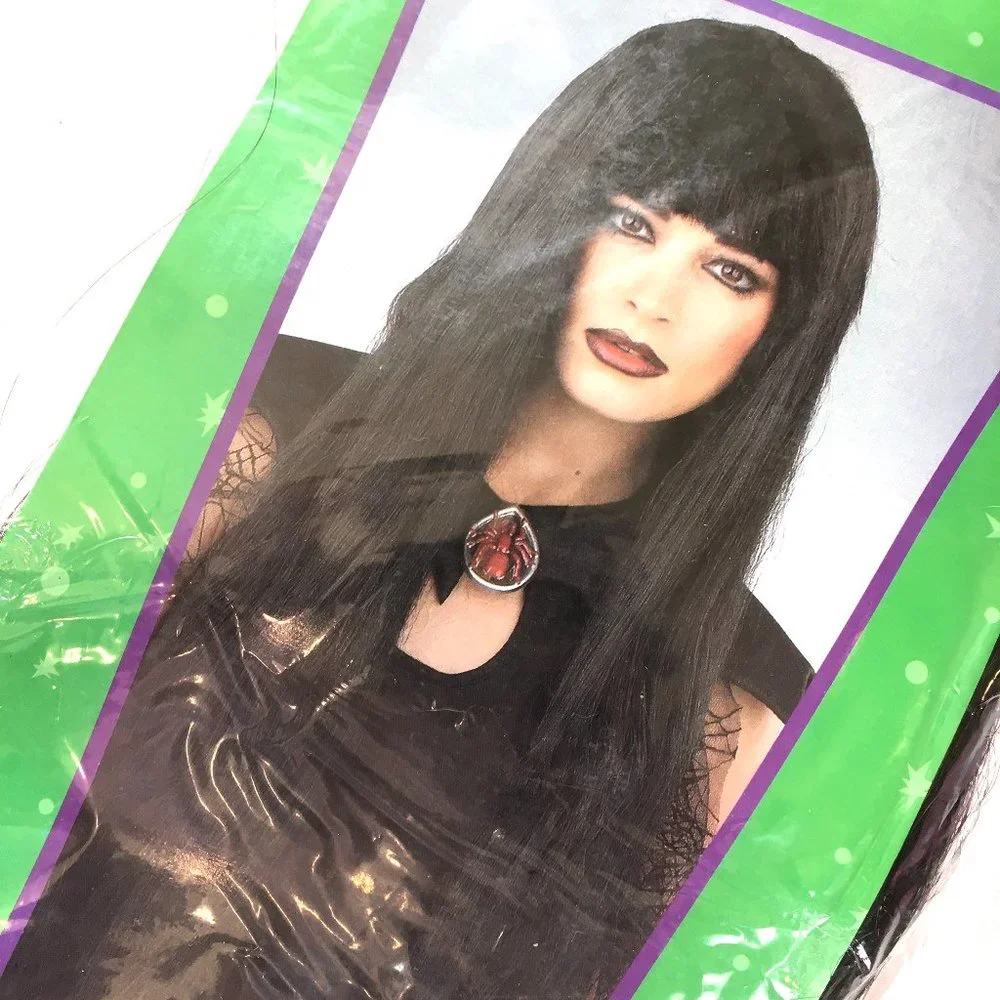 Disguise | Hair | Cleopatra Goth Punk Long Black Wig Disguise Nos Nwt ...